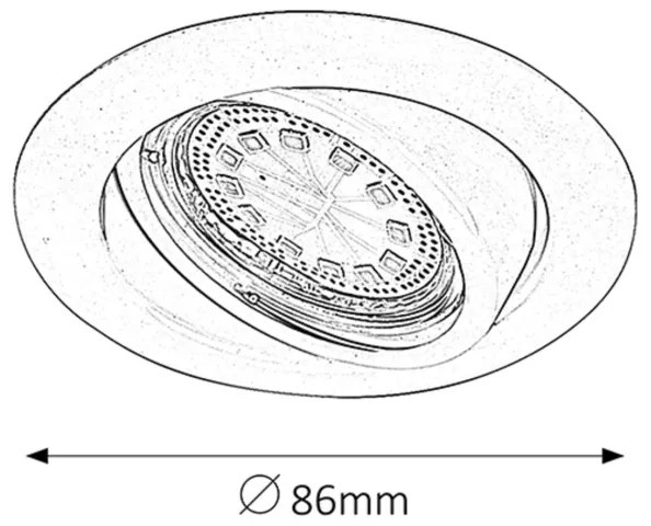 Rabalux 1166 - SADA 3xLED Podhledové svítidlo LITE 3xGU10/3W/230V