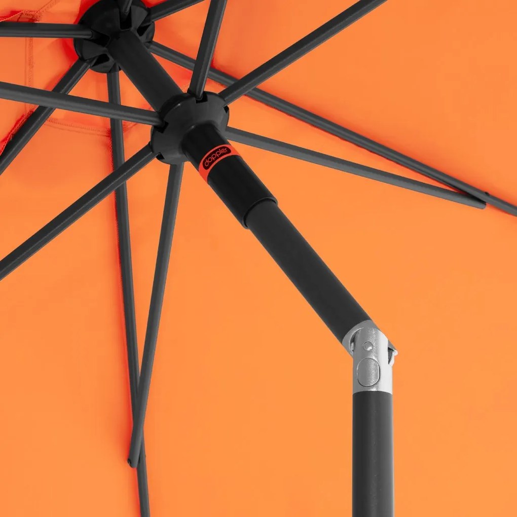 Doppler myZone Push Up zahradní slunečník 300 cm oranžová