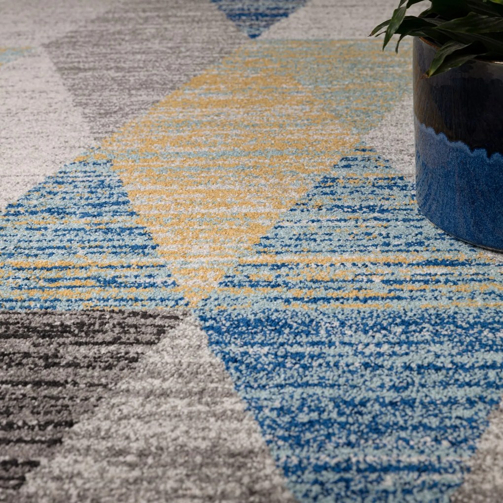 Tribeca Design Kusový koberec Jars Harlequin Blue Rozměry: 160x230 cm