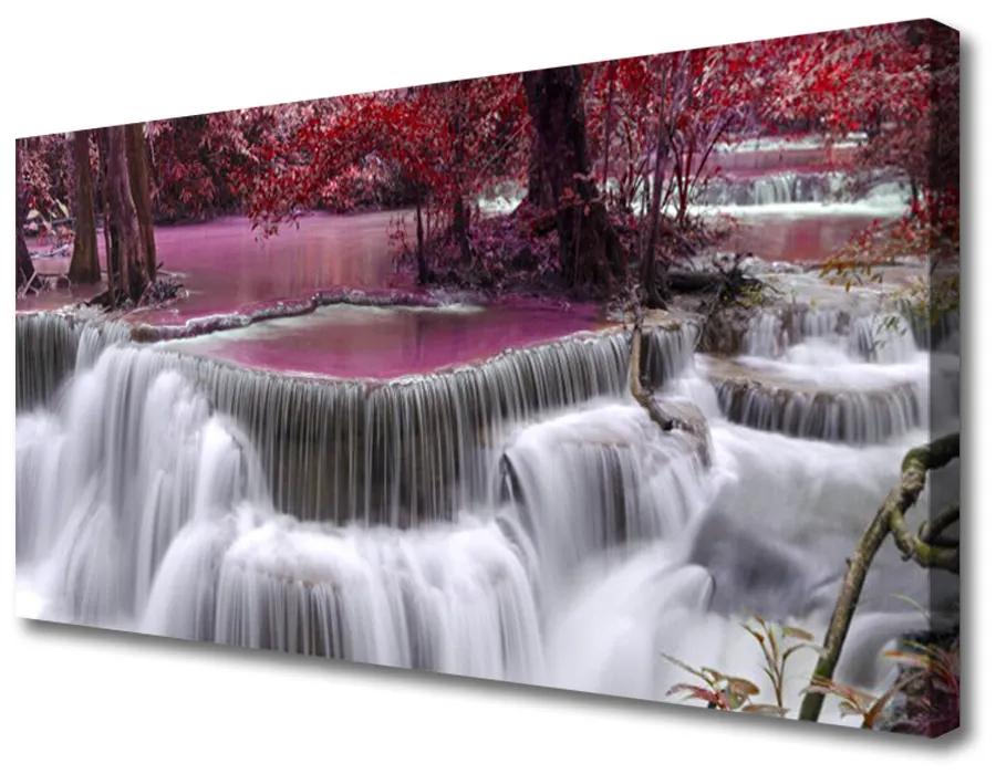 Obraz na plátně Vodopád Góry Příroda 140x70 cm