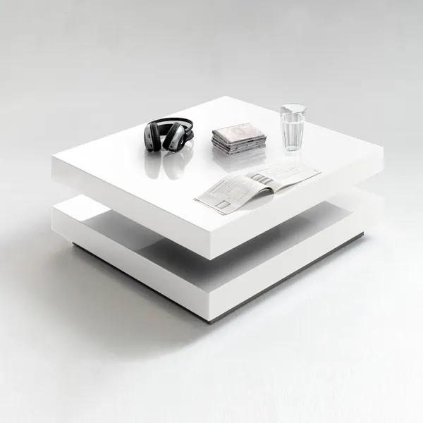 Konferenční stolek Hugo bílý ks-hugo-biely-303 konferenční stolky