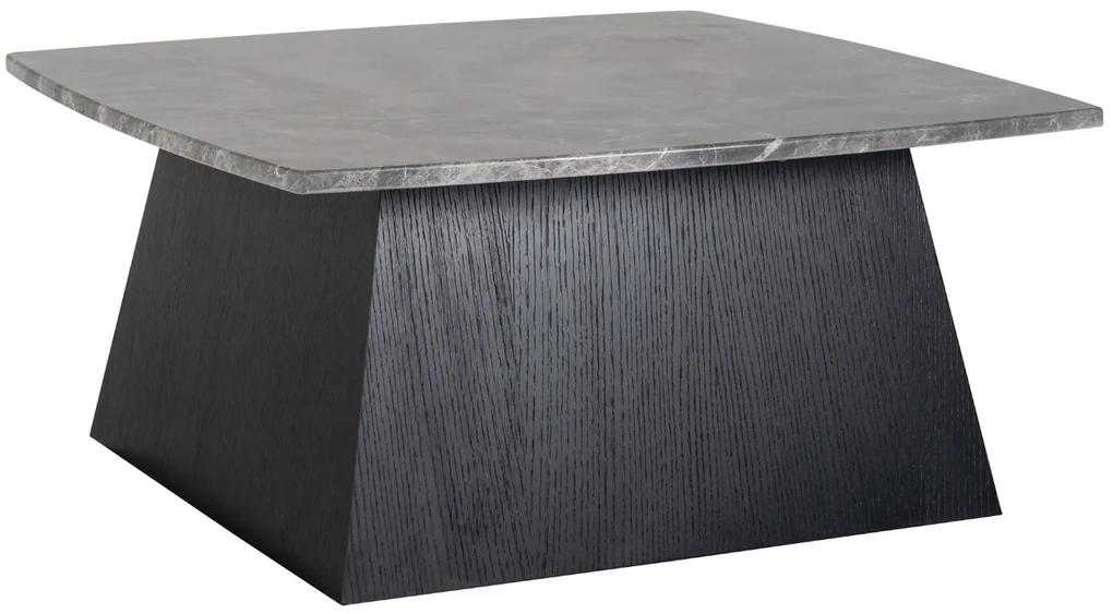 OnaDnes -20% Černý mramorový konferenční stolek Richmond Geisha 90 x 90 cm