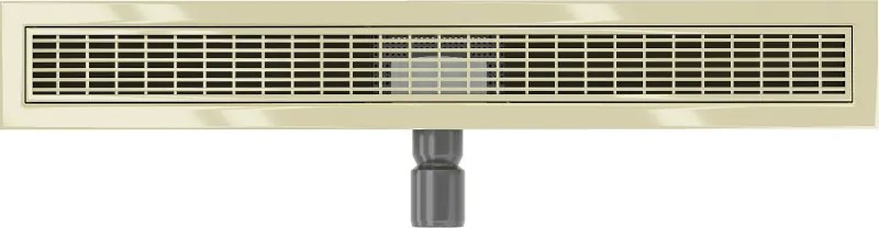 Mexen Flat M33 nerezový sprchový žlab 50 cm, zlatá, 1533050-15
