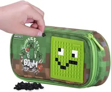 PIXIE CREW MINECRAFT Studentský penál / 14x6x25cm