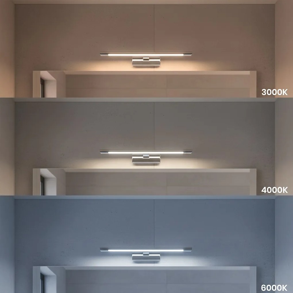 Nástěnné LED svítidlo Klimt, 1x LED 8w, 3000-6000k, (40 cm), ch