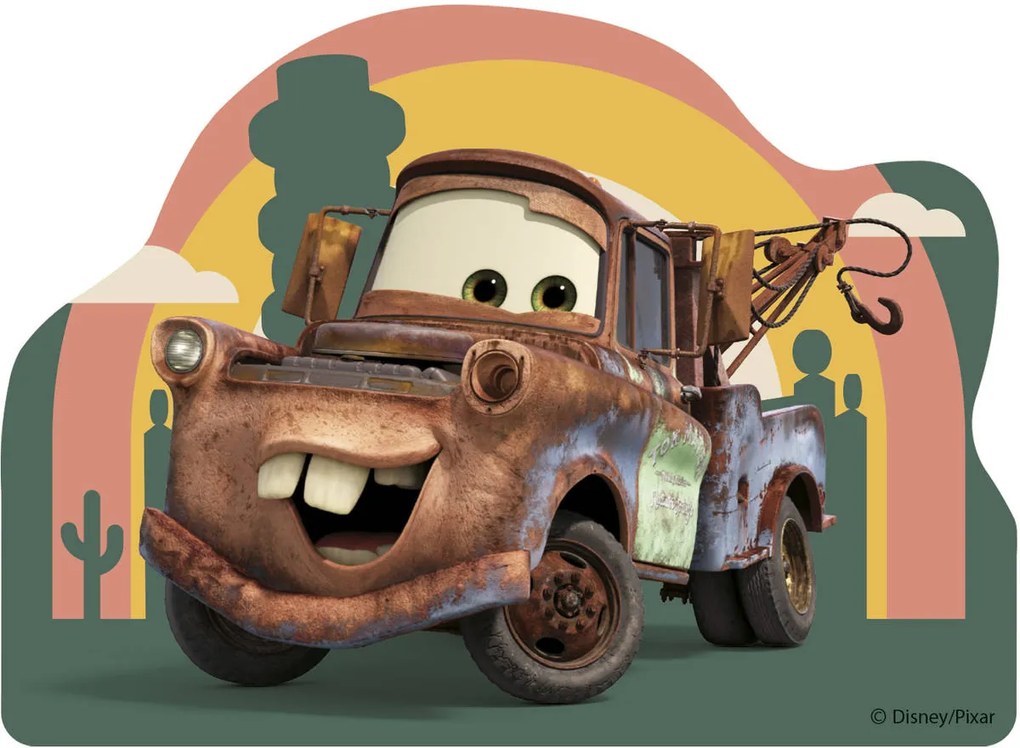 DINO Puzzle Auta na cestě (Cars) 4x54 dílků 19x13cm skládačka dn333284