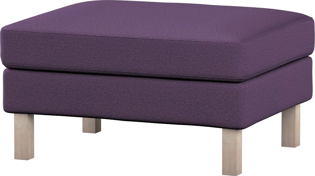 Potah na podnožku IKEA Karlstad barva fialová látka pletený vzor