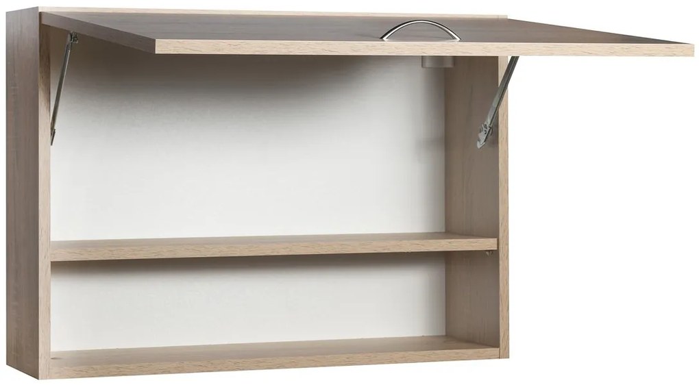 Aqualine Aqualine, KERAMIA FRESH skříňka horní výklopná 70x50x20cm, dub platin, 52364