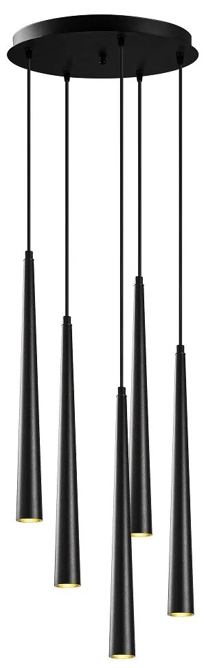 Designový lustr Pearlie 43 cm černý