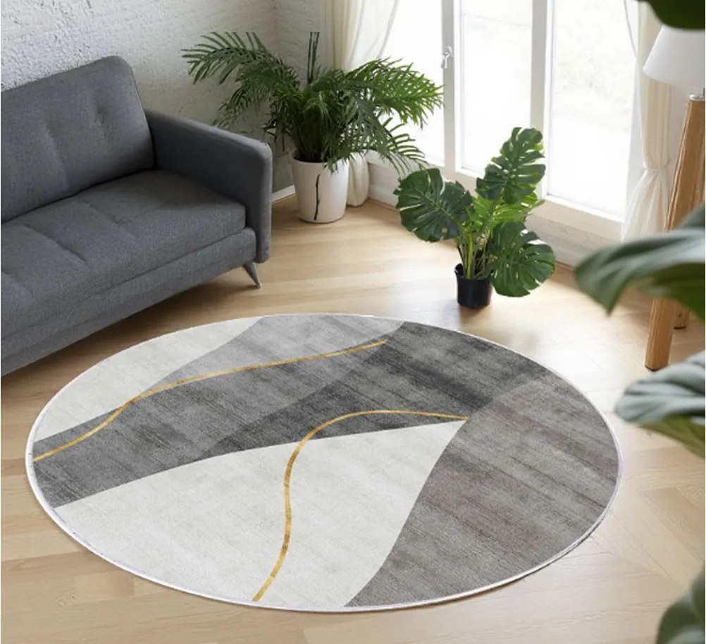 TZ Kruhový vzorovaný koberec Stela Rozměr: 90 cm