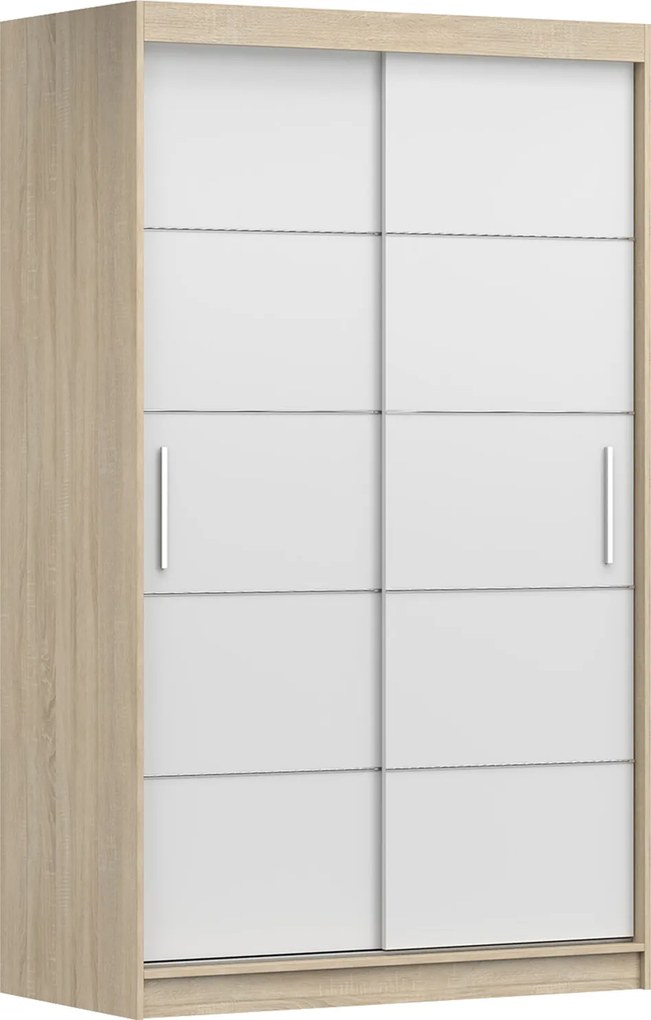 IDZ Šatní skříň NEOMI 06, 120 cm Barva dřeva: Černá + Sonoma