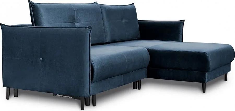 Casarredo - Komfort nábytek Rohová sedací souprava LASTRONI rozkládací s úložným prostorem, pravá, látky A1 | potah: neat 16,barva: N12 bílá