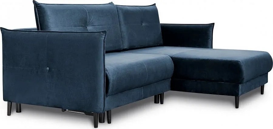 Casarredo - Komfort nábytek Rohová sedací souprava LASTRONI rozkládací s úložným prostorem, pravá, látky A1 | potah: rosario 59,barva: N12 bílá
