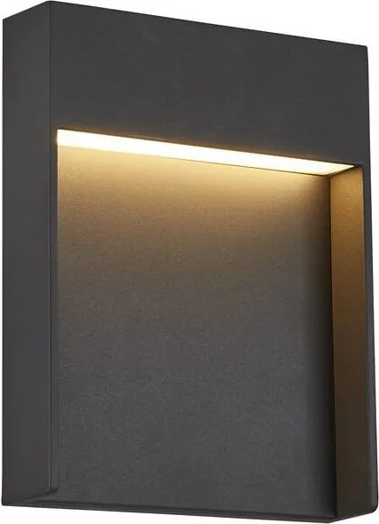 LA 1002952 FLATT Outdoor, nástěnné LED svítidlo, 3000K, IP65, antracitové - BIG WHITE (SLV)