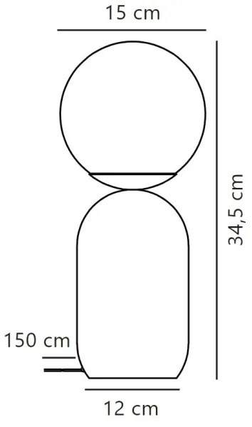 Nordlux - Stolní lampa NOTTI 1xE14/25W/230V zelená