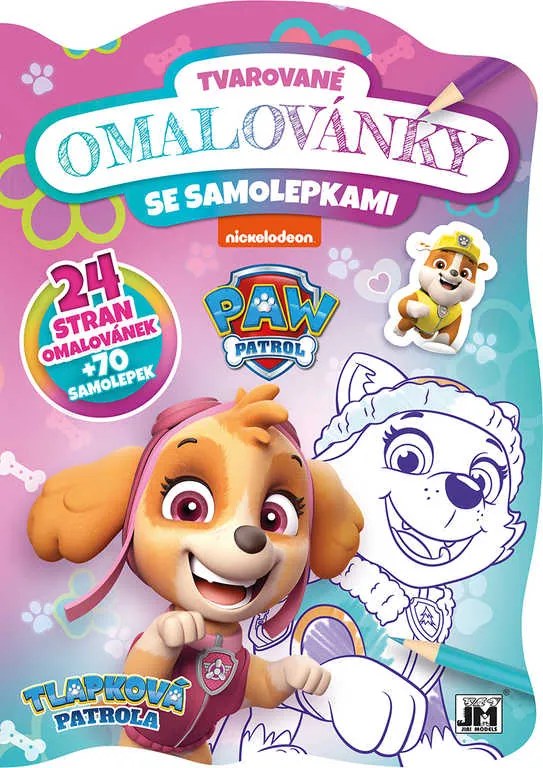 JIRI MODELS Omalovánky tvarované + samolepky III. Tlapková Patrola 7