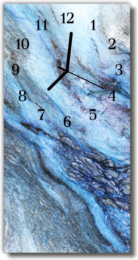 Nástěnné hodiny vertikální  Přírodní modrý kámen
