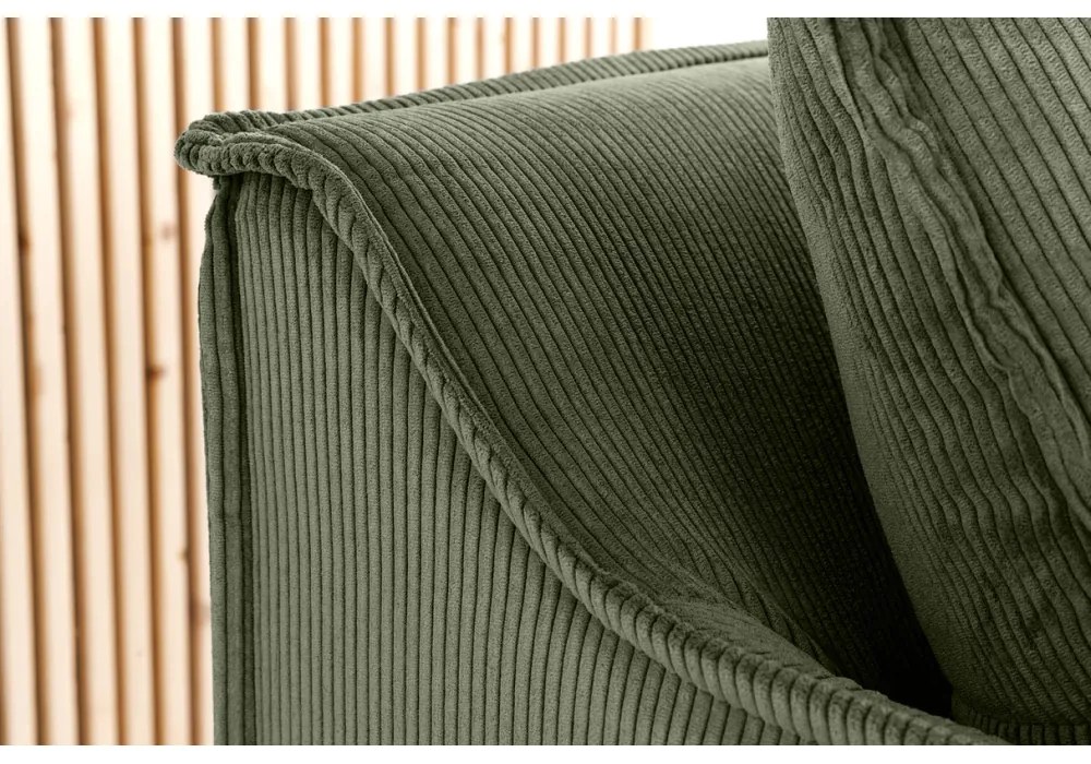 Massive home | Pohovka HEAVEN 200cm 3místná pružinová s odnímatelným potahem, zelená
