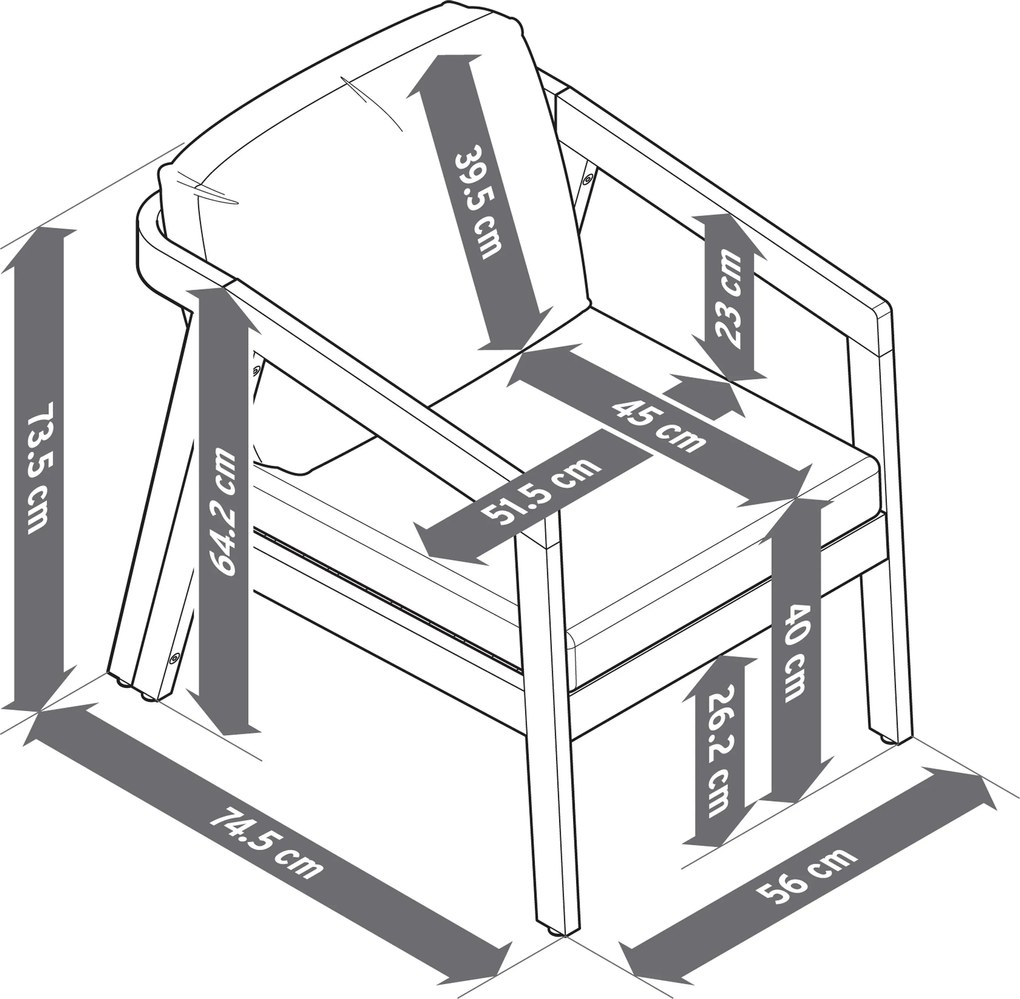 Tchibo - Zahradní sedací souprava s textilním výpletem - barva: hnědá