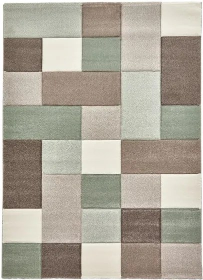 Béžovozelený koberec Think Rugs Brooklyn, 160 x 220 cm