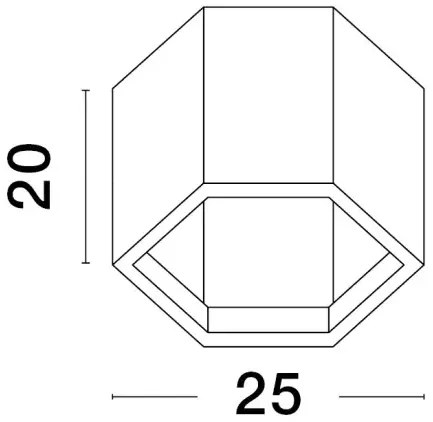 Designové stropní svítidlo Samba 20 černé