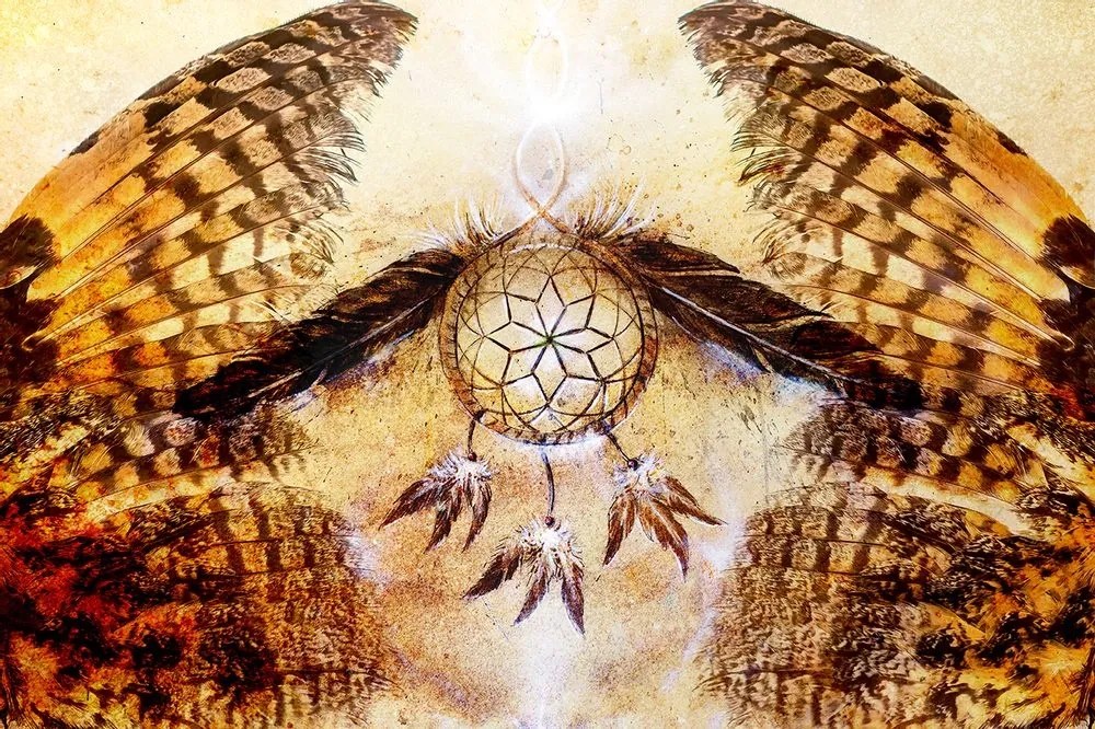 Tapeta indiánský lapač snů - 225x150 cm