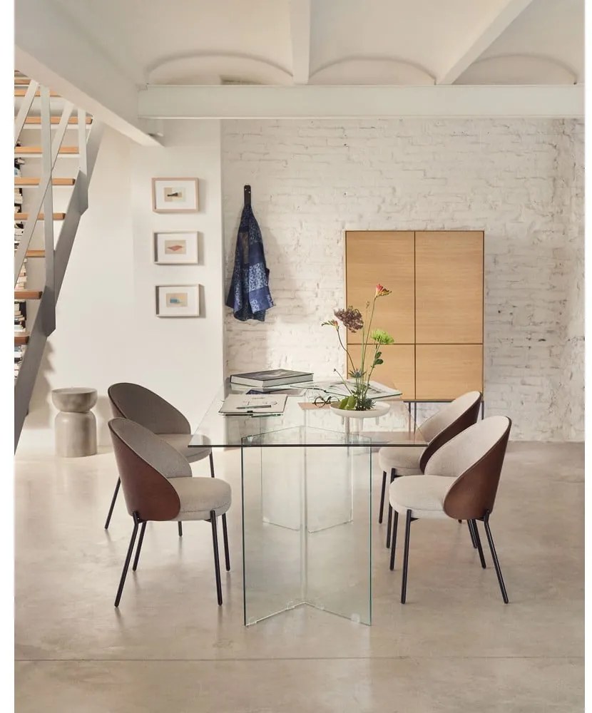 Skříň v dekoru dubu v přírodní barvě 97,5x160x40 cm Vedrana – Kave Home