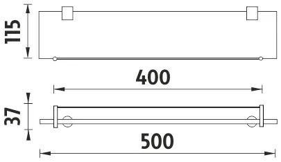 Nimco Police s ohrádkou, 50 cm BR 11091BX-50-26