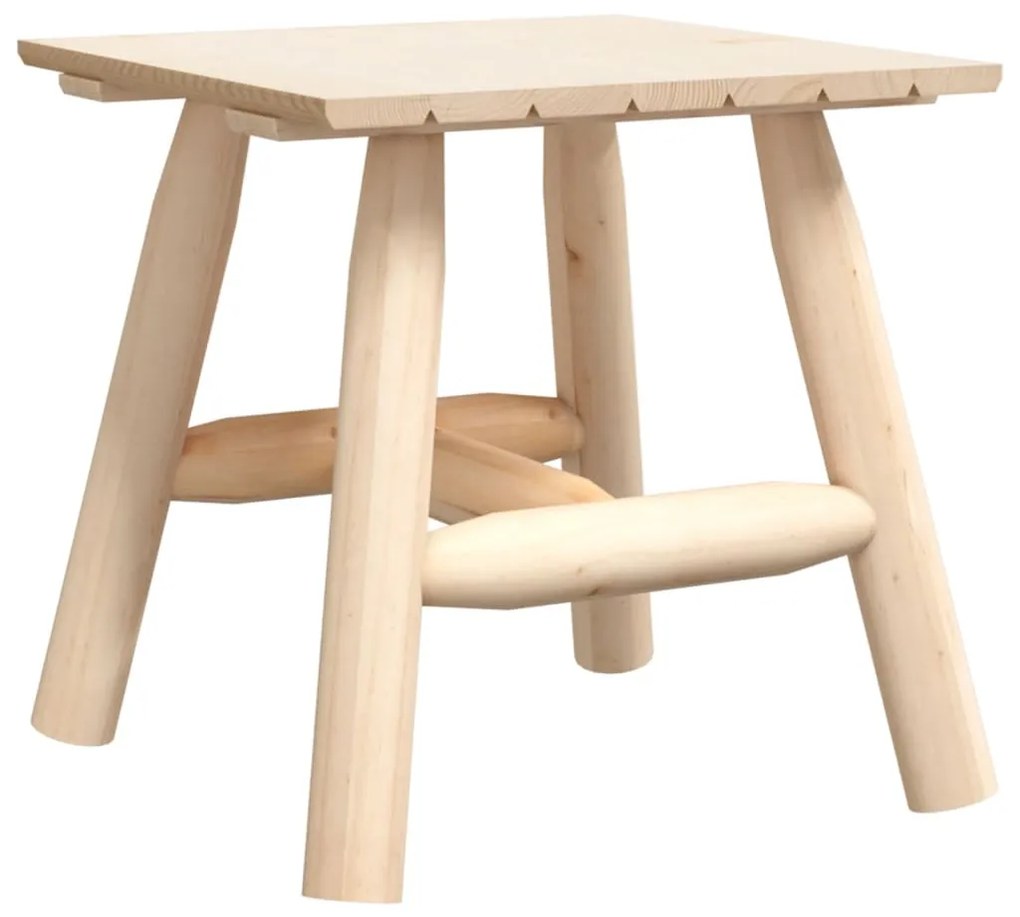 Odkládací stolek 49 x 49 x 50 cm masivní smrkové dřevo - Default Title