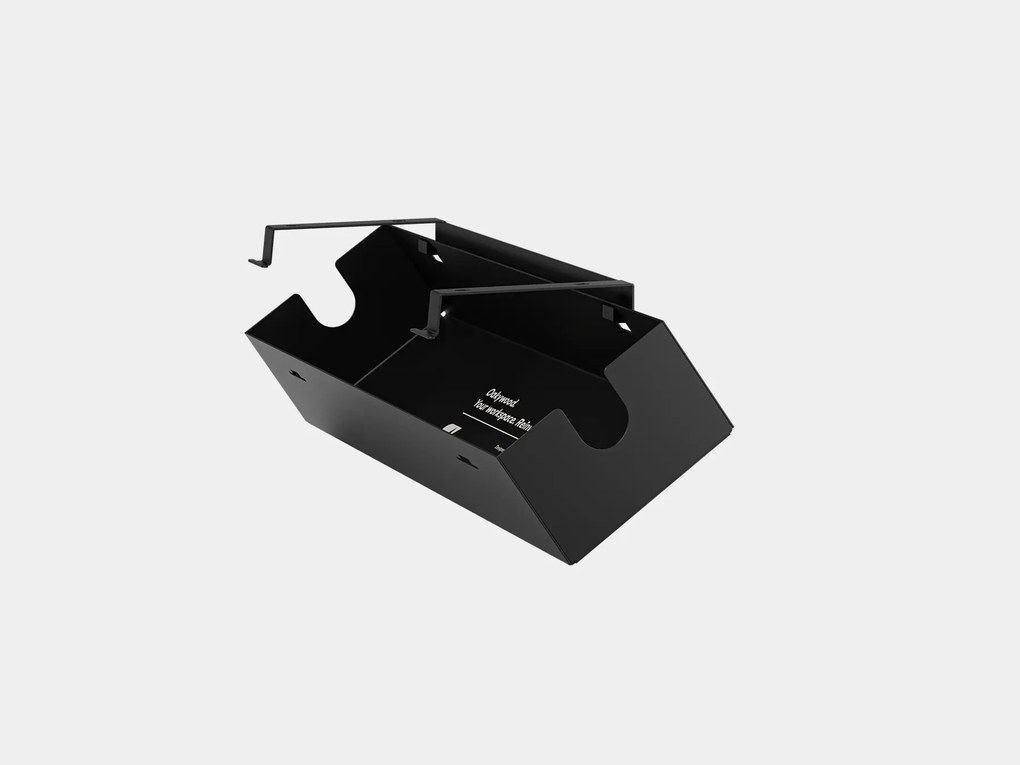Organizér kabelů pod stůl Bílá / Velký (100 cm)