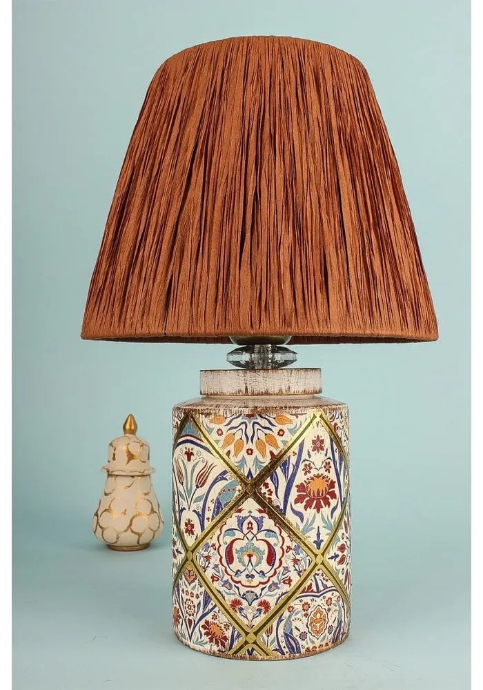 Hnědá stolní lampa (výška 40 cm) Alev – Opviq lights