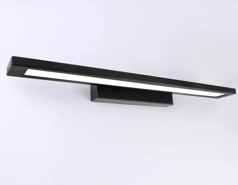 Toolight - LED nástěnná lampa nad zrcadlo 40cm 7W, 560lm, APP839-1W, černá, OSW-06664