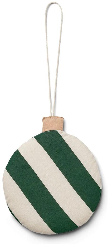 LIEWOOD Nástěnná dekorace Leonardo Holiday Sandy mix - set 3 ks, zelená barva, textil