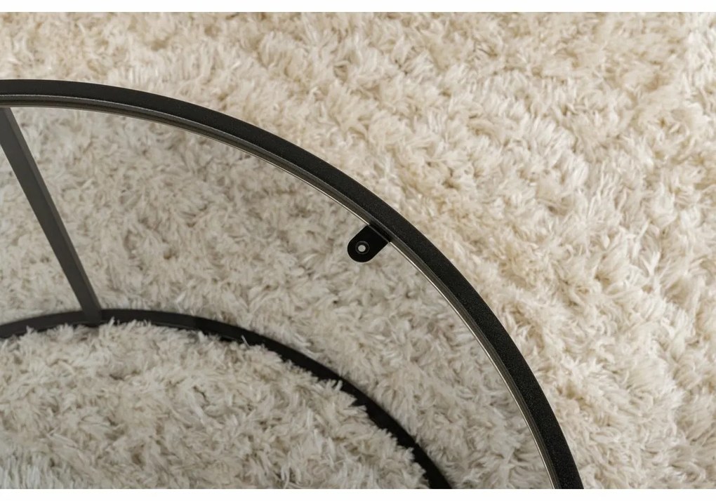 Konferenční stolek Aurum Black s tmavým sklem, 80 cm