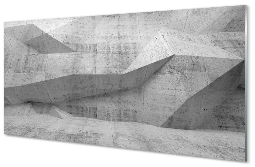 akrylový obraz Kámen abstrakce beton 125x50 cm