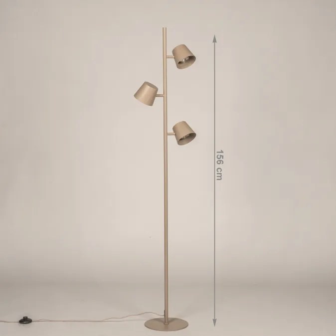 Stojací lampa Snap Fosca Dark Taupe Trio