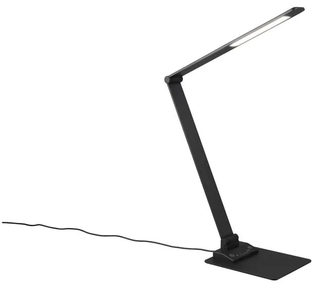 Černá LED stmívatelná stolní lampa (výška 72 cm) Travis – Trio
