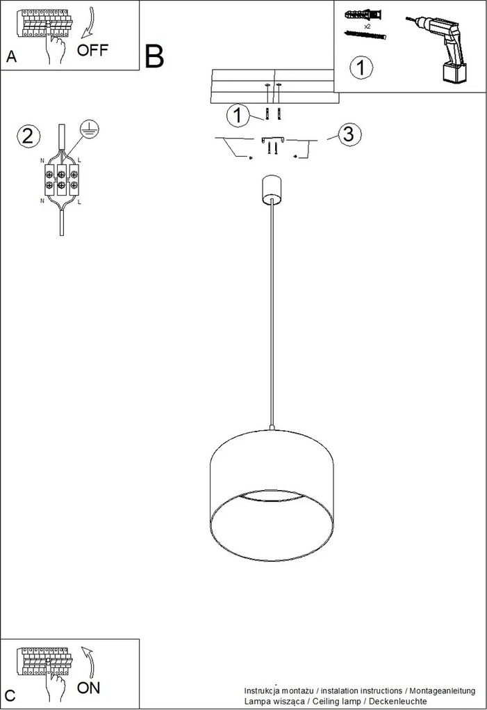 Sollux Lighting Závěsná lampa NEVIA vínová