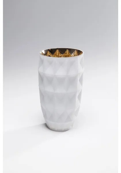 Váza Precious Triangle White 25 cm