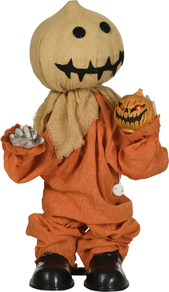 HOMCOM Strašák Halloween dekorace, pohyblivý, vydává zvuky, na baterie