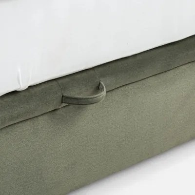 Postel boxspring zelená LAURITA 120x200 cm