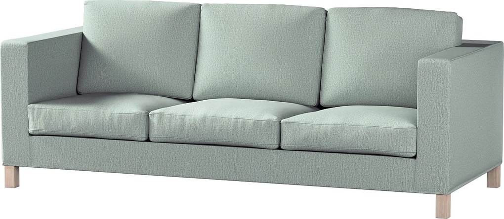 Potah na pohovku IKEA Karlanda 3-místná nerozkládací, krátký barva zelená látka pletený vzor