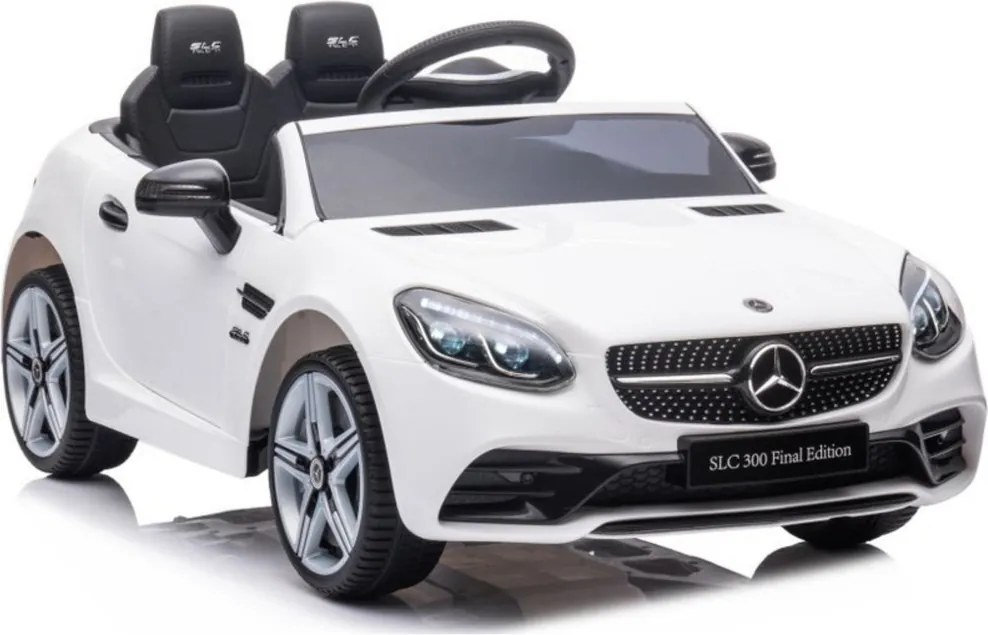 LEAN CARS Elektrické autíčko Mercedes SLC 300 LED MP3 bílé