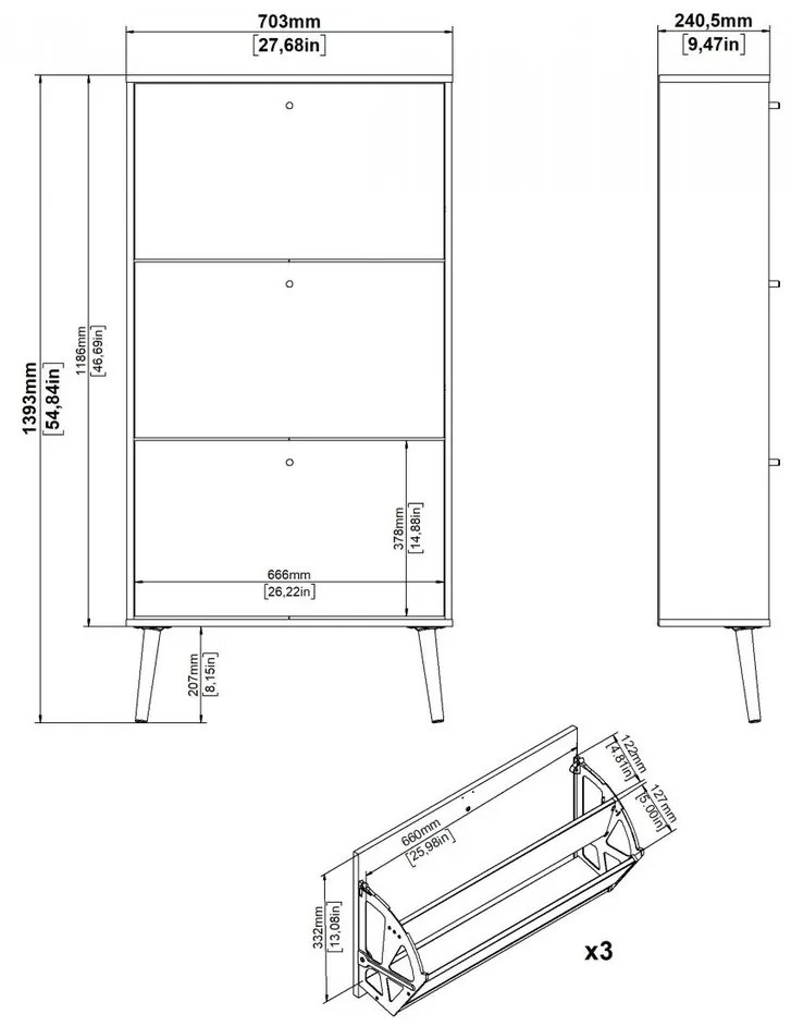 Botník Boaz, bílá