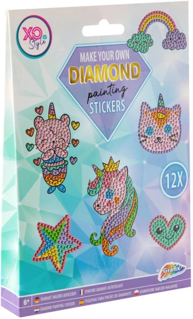 _Ostatní 1_ GRAFIX Diamantové samolepky kreativní set lepení kamínků diamond painting 3 druhy 35225