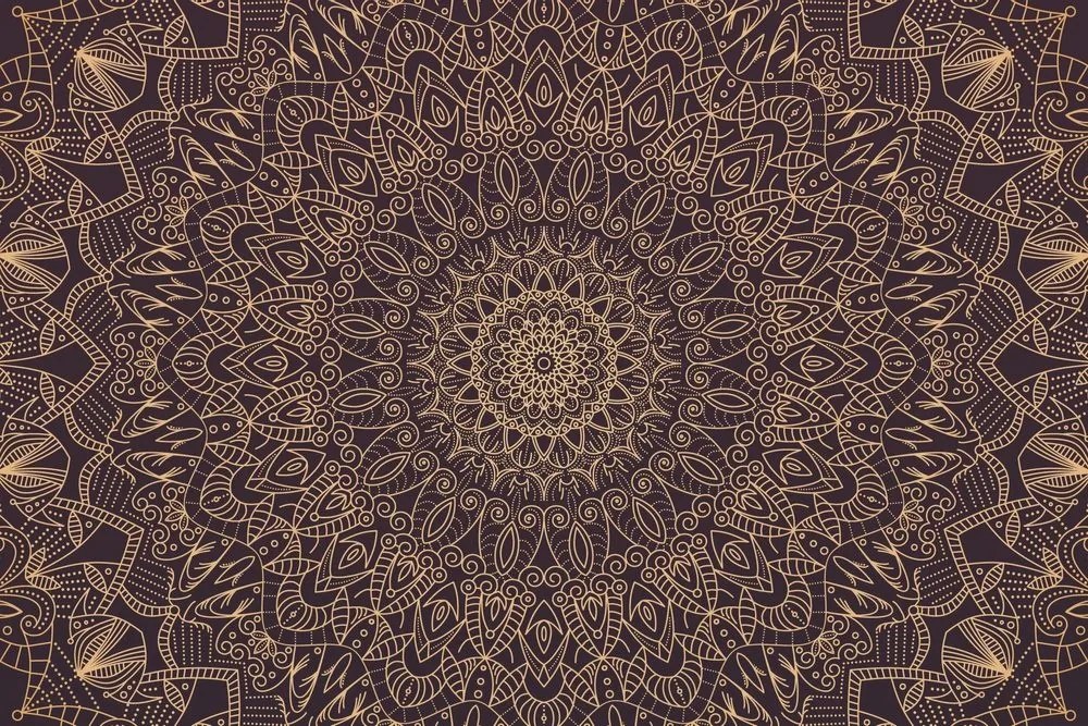 Samolepící tapeta detailní ozdobná Mandala - 225x150 cm