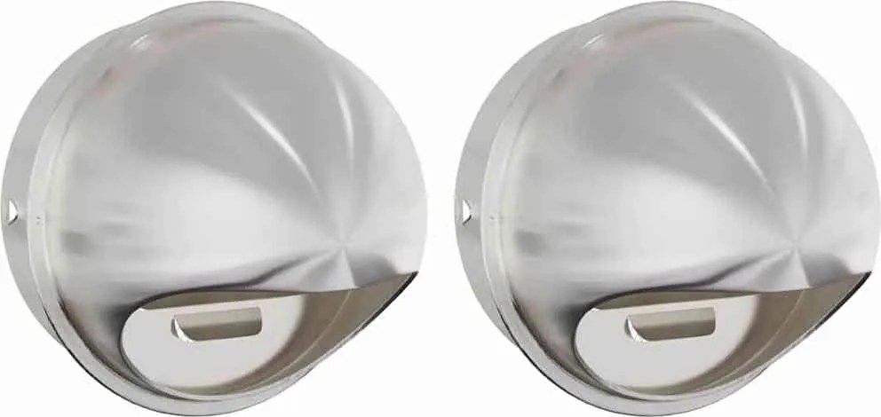 vidaXL Kryty vzduchových ventilátorů 2 ks Stříbrná 200 mm [42019382]