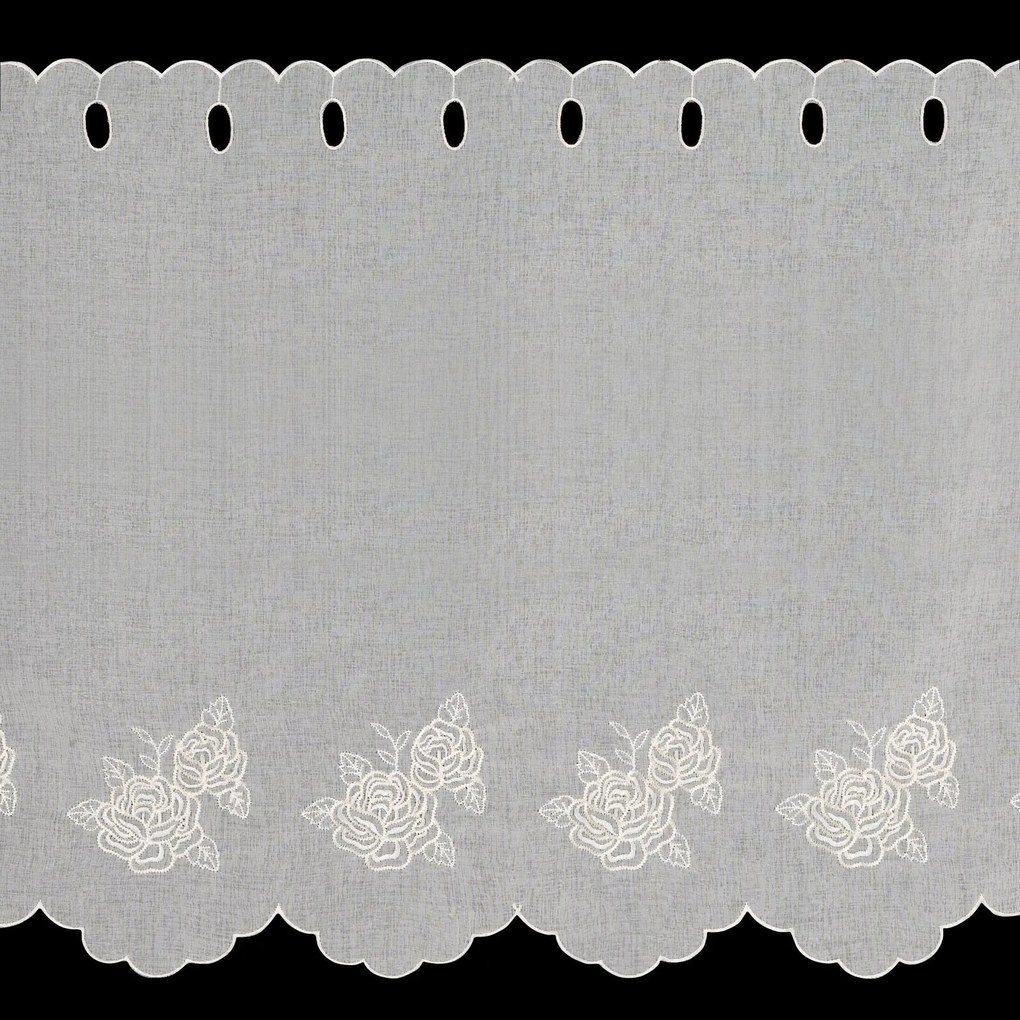 KRÁTKÁ ZÁCLONA NA POUTKÁCH ELSIE 145X70 CM KVĚTY