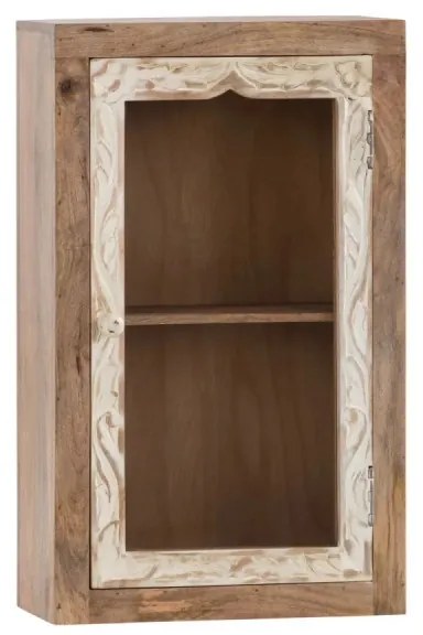 furniture-nabytek.cz - 5dílná koupelnová sada Delmar z masivního manga, lakovaná, hnědá