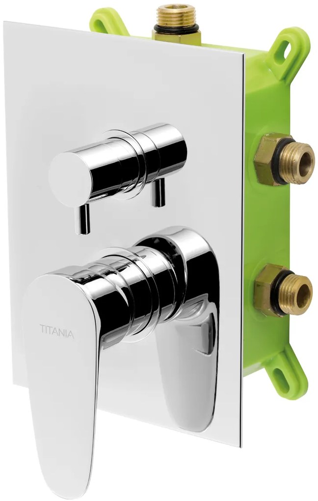 Novaservis Titania Smart Podomítková baterie s boxem 3 vývody, chrom, BOX98051RX,0